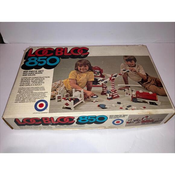 Toys | Vintage 197s Loc Bloc 850 Building Blocks Classic Toy Bricks ...